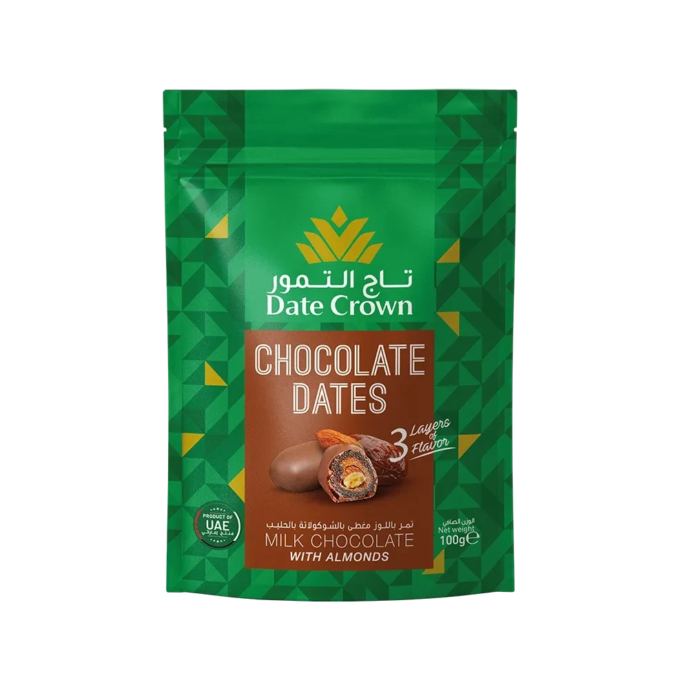 Tâmara com Cobertura de Chocolate DateCrown 100g